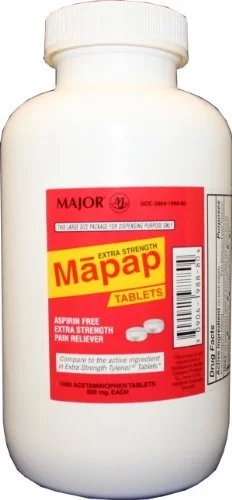 Extra Strength Mapap (Generic extra strength Tylenol) 1000 Tablets ...