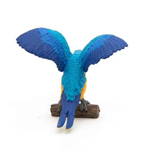 Papo -Hand-Painted - Figurine -Wild Animal Kingdom - Blue Ara Parrot ...