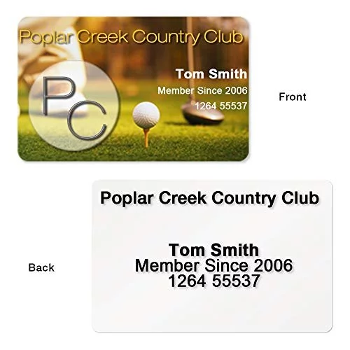 ID Zone Premium White Blank Plastic CR80 30 Mil PVC Cards for ID Badge ...