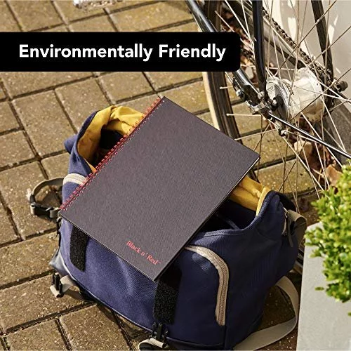 Black N' Red Notebook, Hardcover, Premium Optik Paper, Scribzee App ...