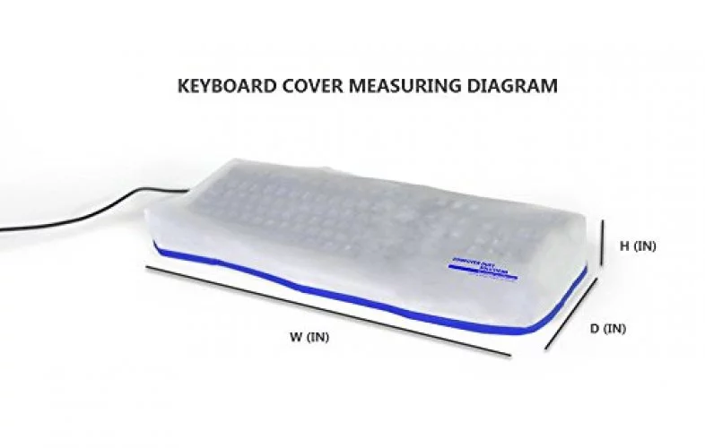 COMPUTER DUST SOLUTIONS Keyboard Dust Cover, Covers Standard Size PC ...