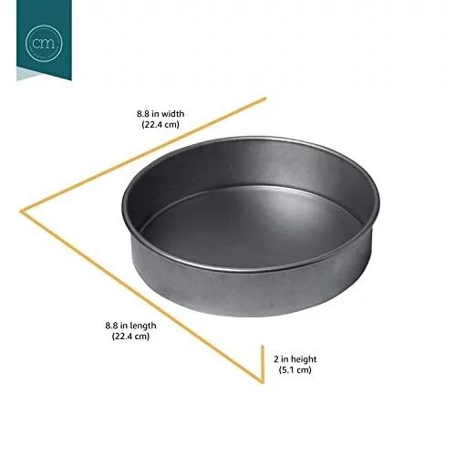 Cake Drums 12 Inch Winco 12" Round Cake Pan - Hard Anodized Aluminum ...