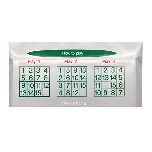 Number Slide Puzzle Brain Teaser IQ Game - Pack of 1 (15 Number 1Pcs ...