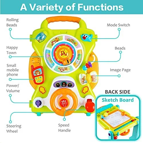 iPlay, iLearn 3 in 1 Baby Walker Sit to Stand Toys, Kids Activity ...