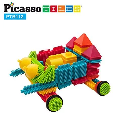 Picasso Toys112Pcs Hedgehog Blocks Stem Building Tiles Set Construction ...