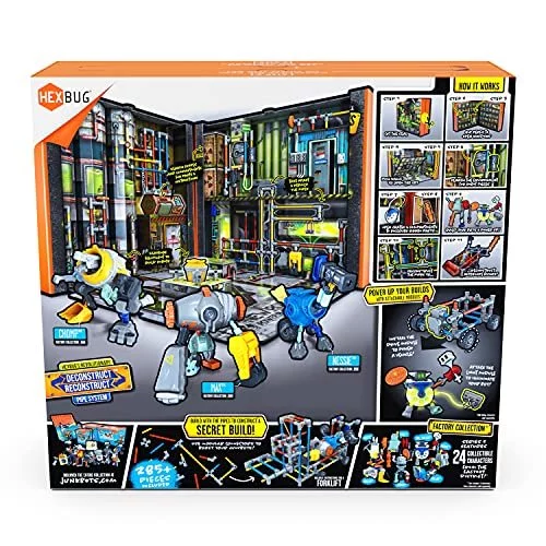 HEXBUG JUNKBOTS Large Factory Habitat New Port Power Plant, Surprise ...