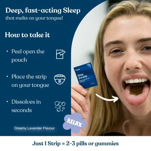 Nustrips Sleep In A Strip | Melatonin Oral Strips | Works Faster Than ...