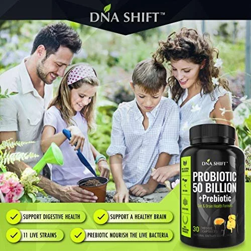 Dna Shift Probiotics 50 Billion - 11 Strain Probiotic Prebiotic - Men ...