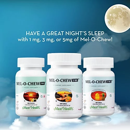 Maxi Health Extra-Strength Mel-O-Chew 5 Mg Kosher Chewable Melatonin ...