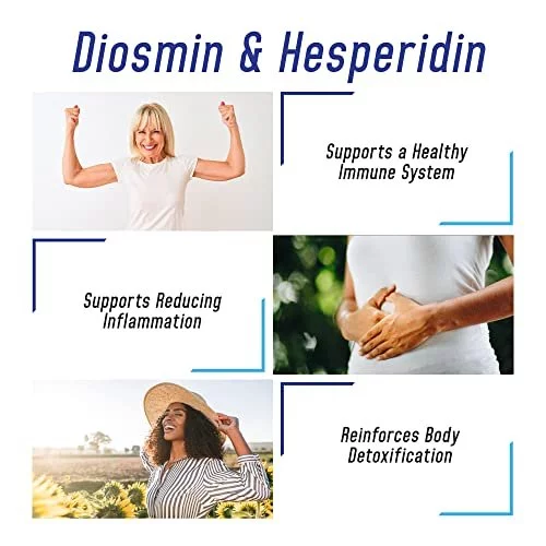 Diosmin Hesperidin 1000Mg Per Serving 180 Capsules 90 Day Supply ...