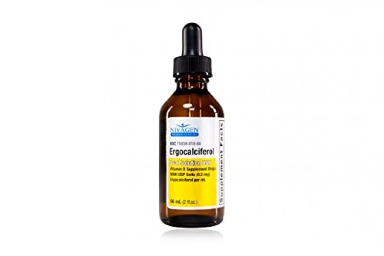 Vitamin D2 Liquid Drops As Ergocalciferol, Faster Absorption, 400Iu ...