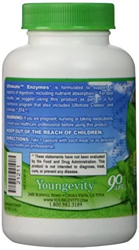 Youngevity Ultimate Enzymes - 120 Capsules - Imported Products from USA ...