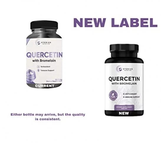 Sterius Nutrition Quercetin With Bromelain (1000Mg Servings) - 120 ...