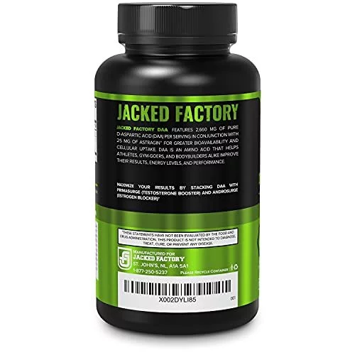 Daa D Aspartic Acid Supplement - Fortified With Astragin For Enhanced ...