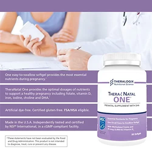 Theralogix Theranatal One Prenatal Vitamin - 90-Day Supply - Prenatal ...