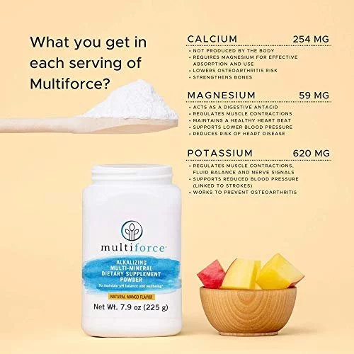 Multiforce Alkaline Powder-Natural Daily Ph Balance Supplement ...