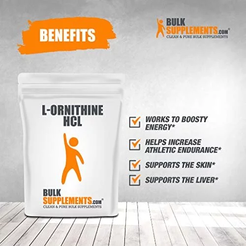 Bulksupplements.Com L-Ornithine Hcl Powder - L-Ornithine Hydrochloride ...