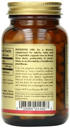 Solgar Inositol 500 Mg - 100 Vegetable Capsules - Supports Cellular ...