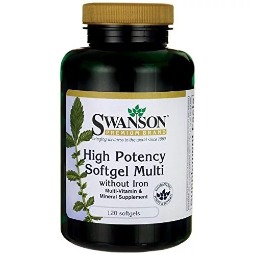 Swanson Multi Without Iron Multivitamin Health Supplement Iron-Free ...