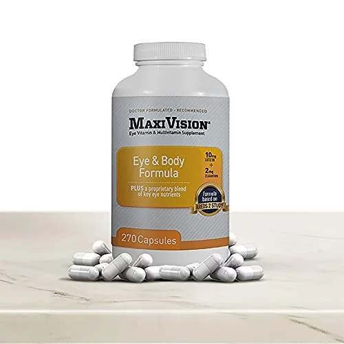Maxivision Eye & Body Formula - Based On Areds 2 Study - 270 Eye ...