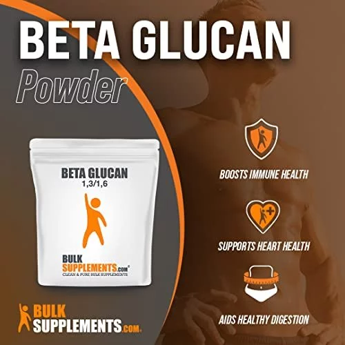 Bulksupplements.Com Beta Glucan Powder (1,3/1,6) - Immune Support ...