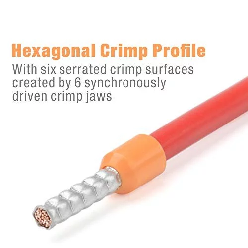 Icrimp Wire Ferrule Crimping Tool, Hexagonal Crimp Profile, Self ...