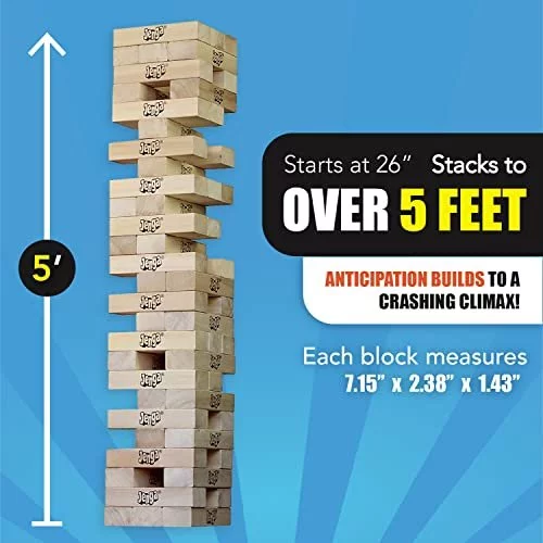 Jenga Official Giant Js7 - Jumbo Large Size Stacks To Over 5 Feet ...