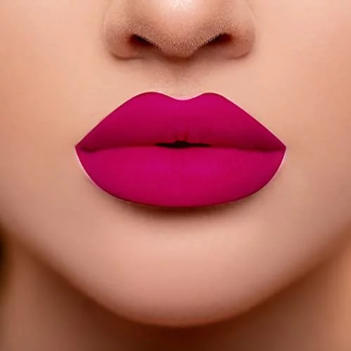 Klara Cosmetics Kiss Proof Lipstick 08 Fuchsia Pop Bold Vibrant Pink Liquid Matte Lipstick Long Lasting Full Colour Pigment 8ml 0.27 Fl.Oz Imported Products from USA iBhejo