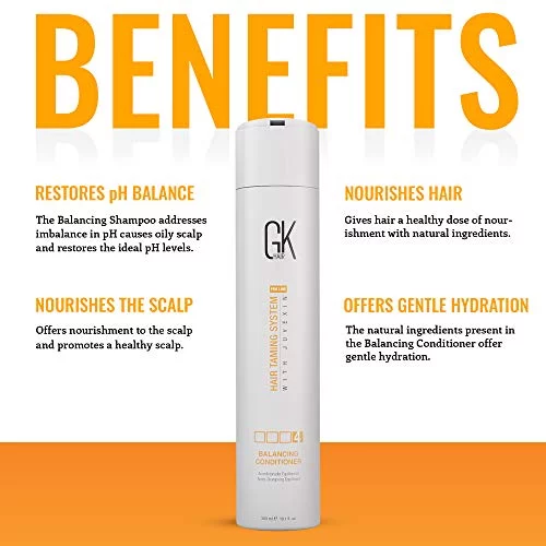 Gk Hair Global Keratin Balancing Conditioner (10.1 Fl Oz/300Ml) For ...