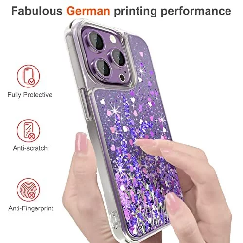 Hungo Iphone 14 Pro Max Case Cute Lavender Aesthetic Kawaii Cool Girly ...