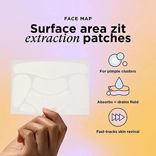 Zitsticka Face Map, Hydrocolloid Surface Area Patches For Covering ...
