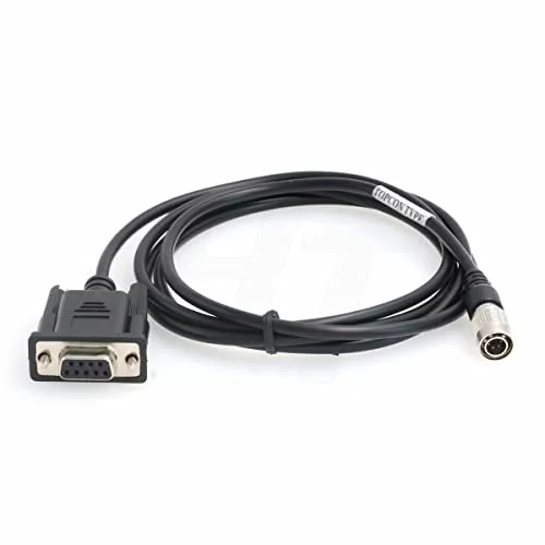 HangTon DB9 6 Pin Hirose Data Cable for Topcon GTS310 GPT3005 Total ...