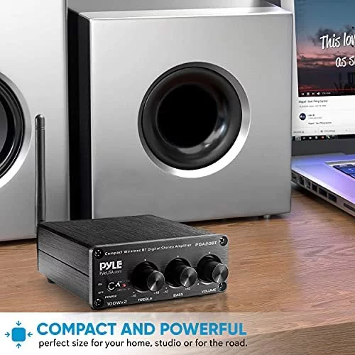Bluetooth Hifi Mini Audio Amplifier - Class D Digital Desktop Pc Stereo ...