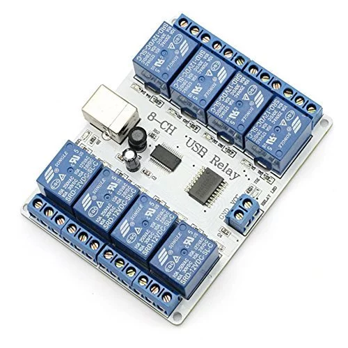 SainSmart USB Eight Channel Relay Board for Automation - 12 V ...