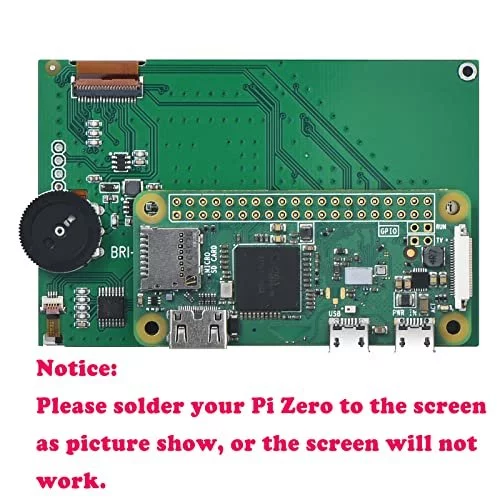 Iuniker Screen For Raspberry Pi Zero With Backlight Knob, 3.5 Inch 60 ...