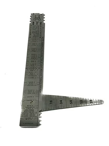 Drill Pipe Connection Thread Identification Ruler with Nozzle Gauge (1 ...