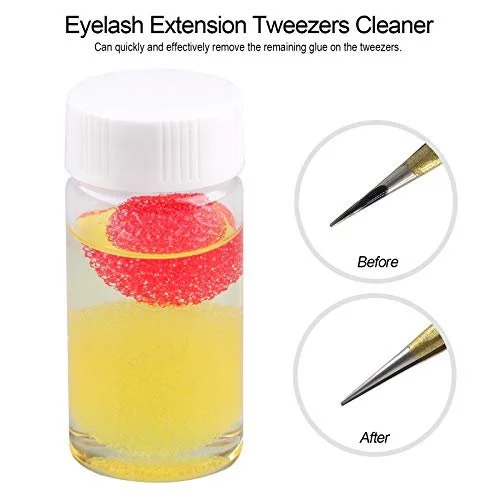 2 Pieces Eyelash Extension Tweezers Cleaner, Tweezers Cleaning Tool Kit ...