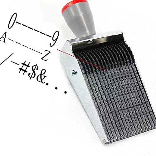 ZENG Date Stamp,Roller Stamp Personalized English Alphabet Number ...