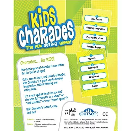 Kids Charades By Outset Media - An Imaginative And Fun Acting Classic ...