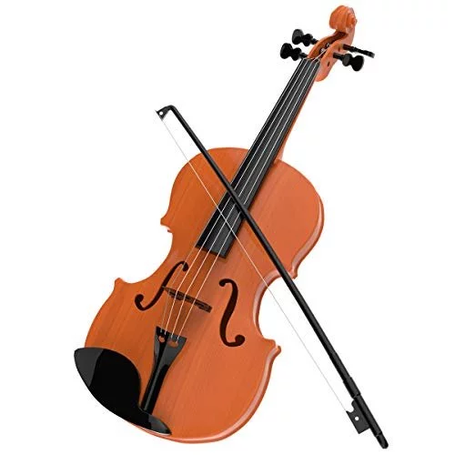 Hey Play KidS Toy Violin With 4 Adjustable Strings And Bow Musical Sounds Realistic Looking Instrument For Learning Classical Music Imported Products from USA iBhejo