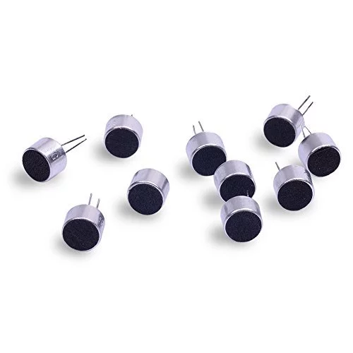 Cylewet 10Pcs Cylindrical Electret Condenser Microphone Pickup With 2 ...