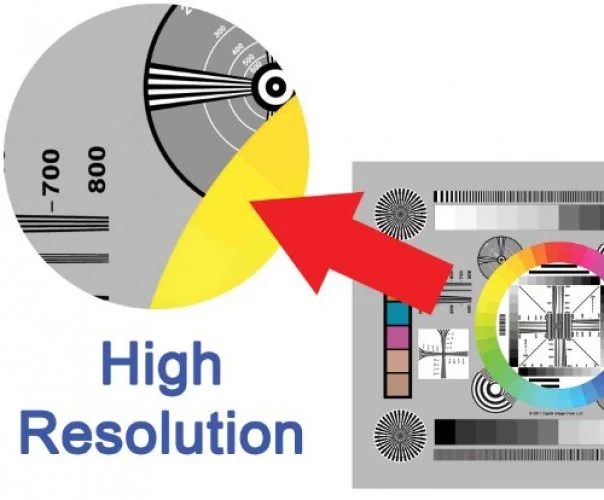 High Resolution 8.5X11" Chrome Sd Professional Lens Test Chart, 3-Pack ...