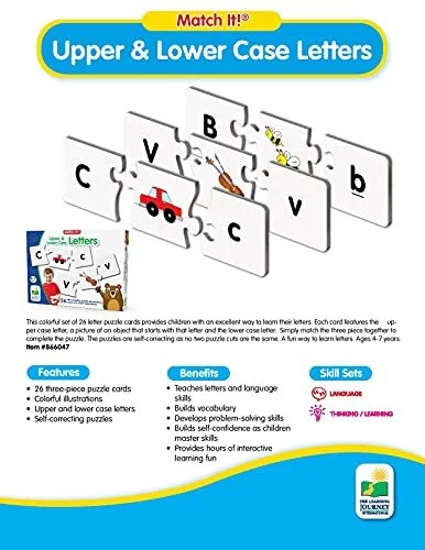 The Learning Journey: Match It! - Upper & Lower Case Letters, Alphabet ...