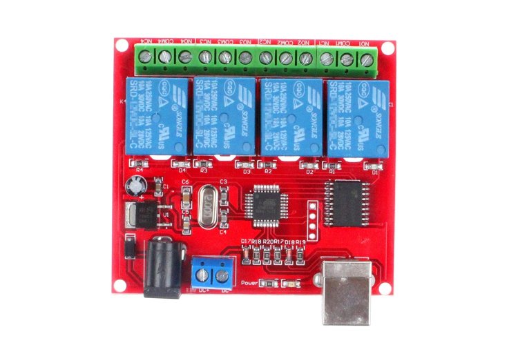 NOYITO 4-Channel 5V Computer USB Control Switch Relay Module Drive-Free ...