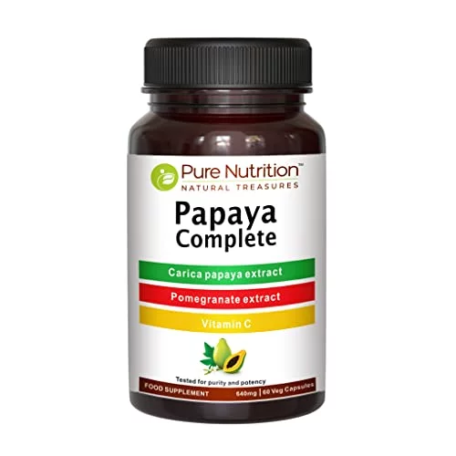 Pure Nutrition Papaya Complete - 60 Veg Capsules (Supports Platelet ...