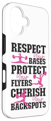 Cheer Cheerleading Respect Your Bases Protect Your Flyers Case for ...