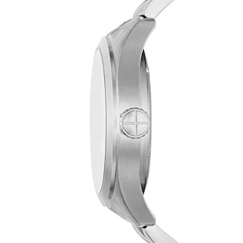 Fossil Mens Defender Solar-Powered Stainless Steel Watch, Color Silver ...