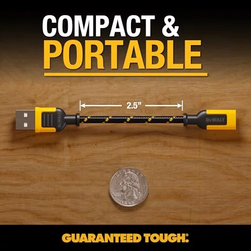 DEWALT USB to USB C Adapter 2Pack, USBC Female to A Male OTG Charger ...