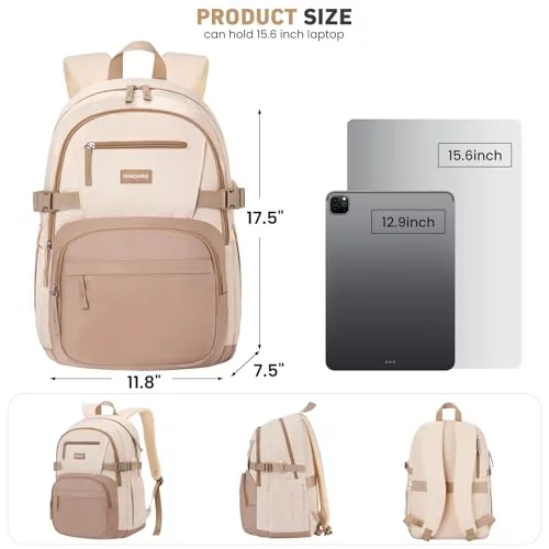 WINDARS Backpack for School Girls, Cute High School Backpacks for Teens ...