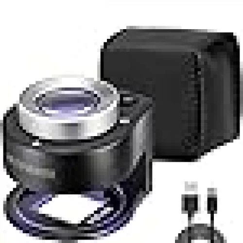 VIVOSUN 30X Rechargeable Loupe Magnifier with White LED Light and UV ...